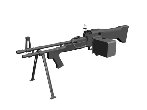 3ds max m60e3 machine gun