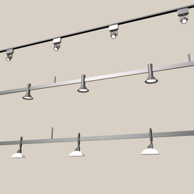 track lighting 3d model