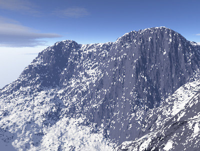 3ds max displacement mountains snow