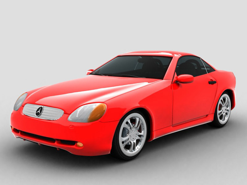 3d model mercedes benz slk 230