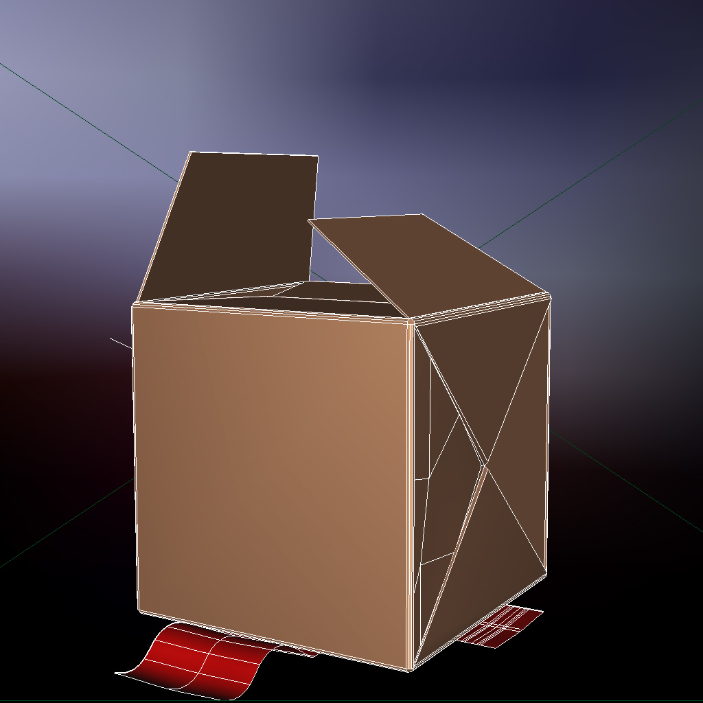 maya gift box animation