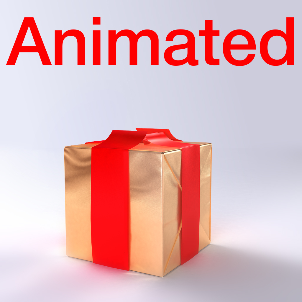 maya gift box animation
