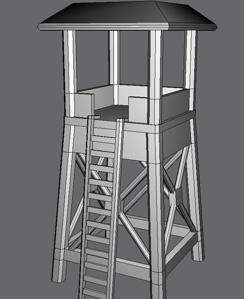 guard tower 3d model