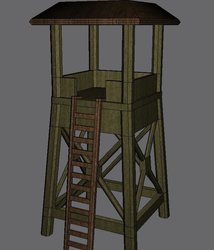 guard tower 3d model