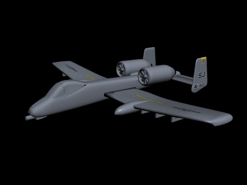 3d model of a-10