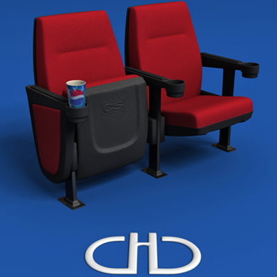 3d theatre chair model
