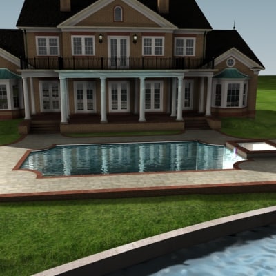 3d model custom residence