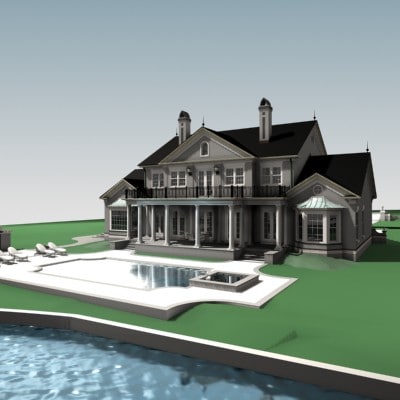 3d model custom residence