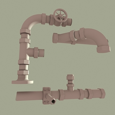 pipe fittings 3d model
