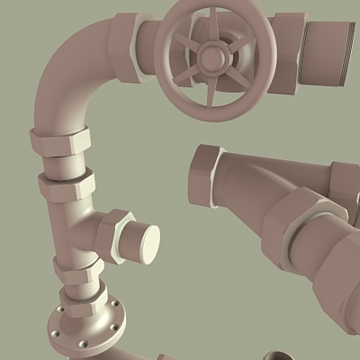 pipe fittings 3d model