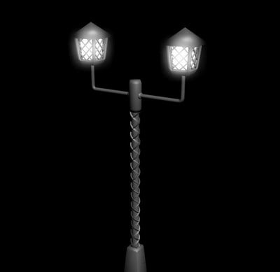 3ds max street light