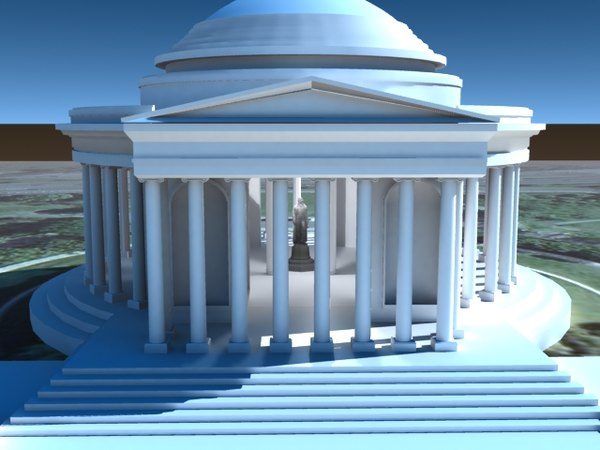 jefferson memorial 3d model