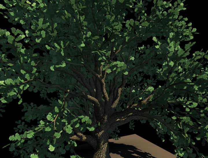 render tree 3d ma