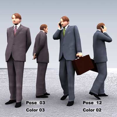 male man people 3d model