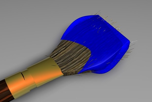 paint brush 3d model