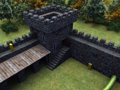 3d model castle forts fantasy