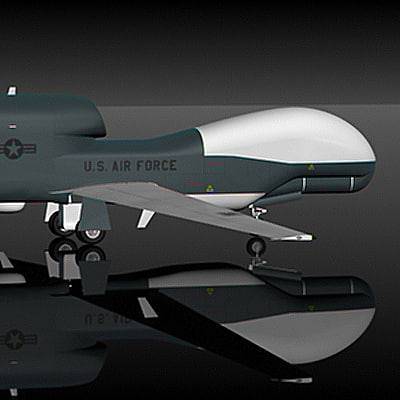 northop global hawk 3d model