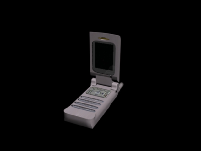 o2 x3 mobile phone 3d model