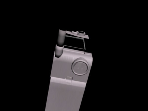 o2 x3 mobile phone 3d model