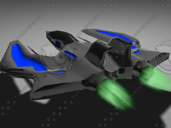 free spaceship 3d model