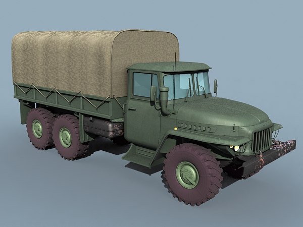 ural-375 truck 3d max