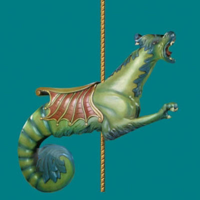 mixed carousel animals pzcrsl 3d model