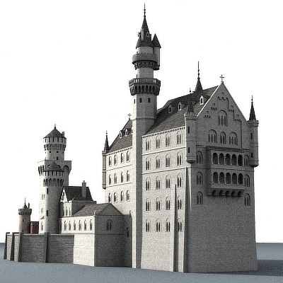 castle neuschwanstein 3d model