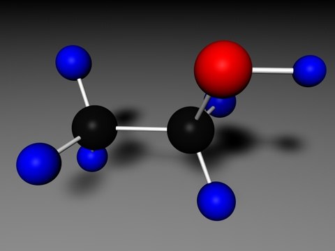 ethyl alcohol 3d model