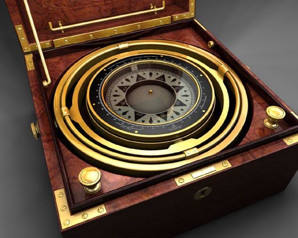 Dxf Antique Marine Compass