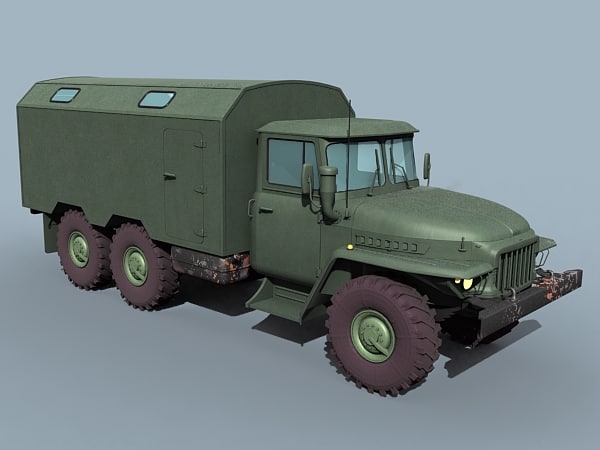 3d ural 375 ural-375 model