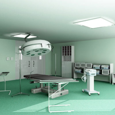 hospital ward surgery room 3d model