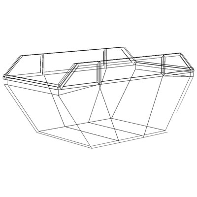 3d industrial skip model