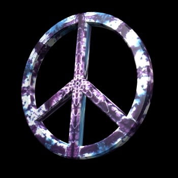 peace sign 3d model