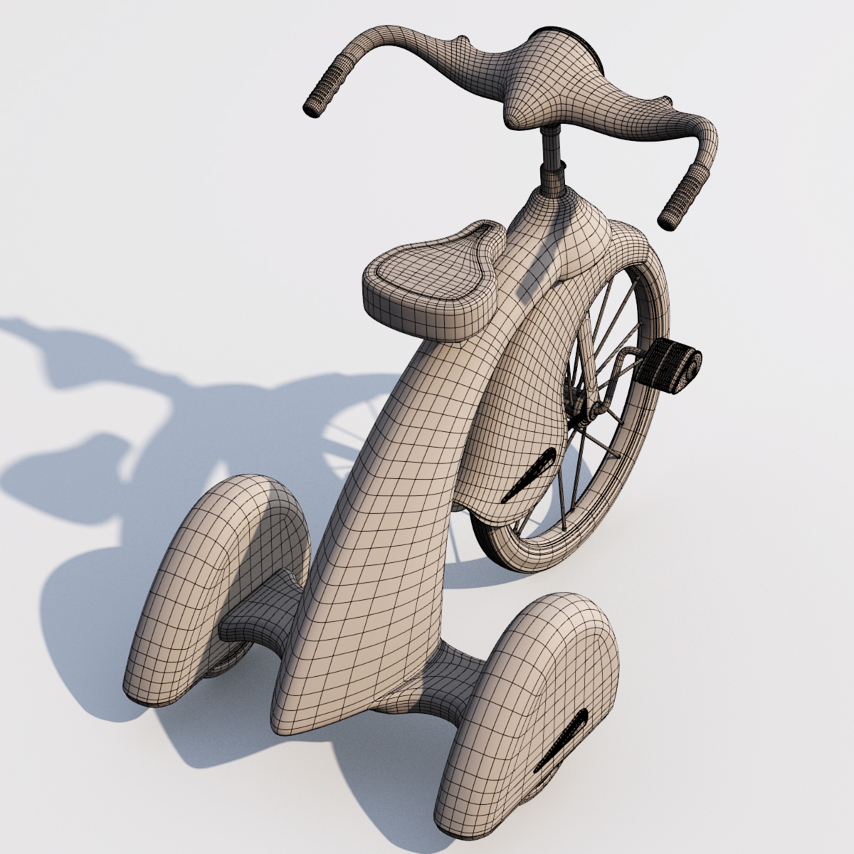 d retro tricycle model