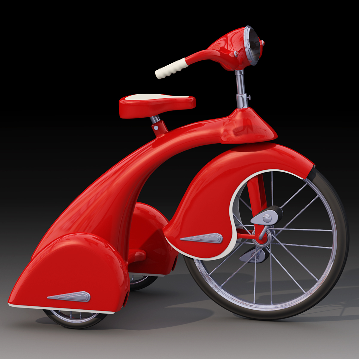 d retro tricycle model