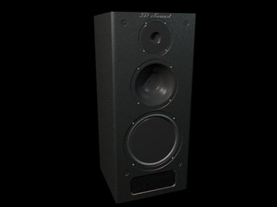 speaker 3d model