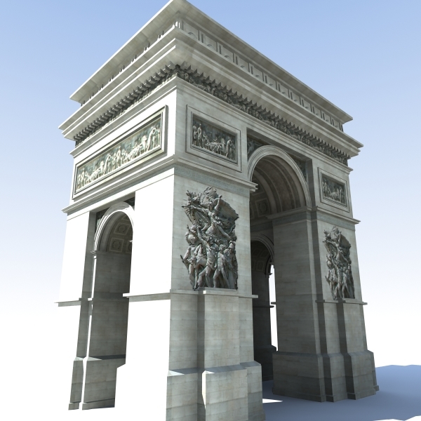 arc triomphe 3d model