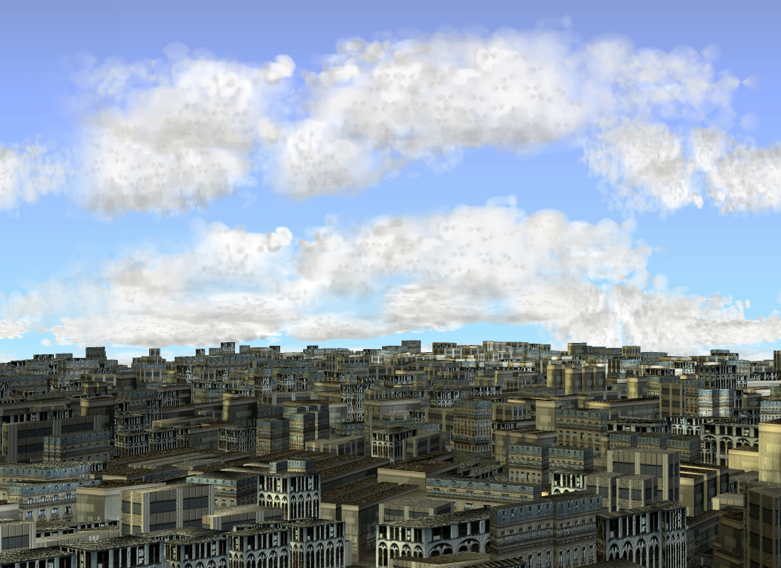 3d model of city buildings