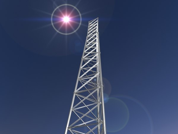 3d model radio tower