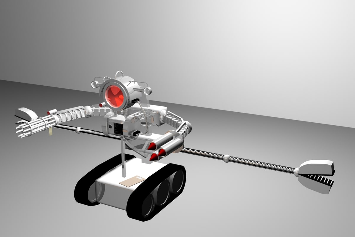 3ds max warbot robot