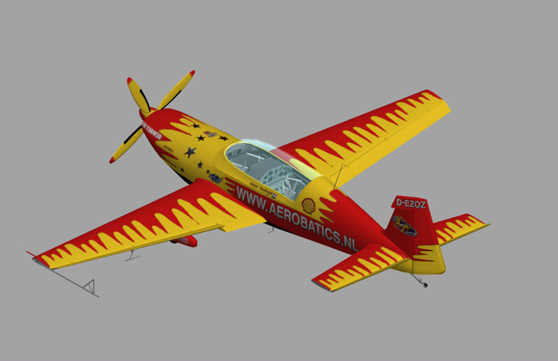 extra 300l plane 3d model