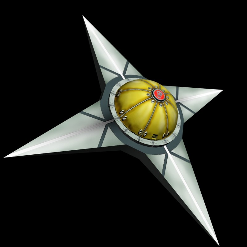 3d model explosive throwing star