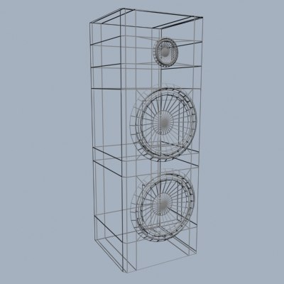 loudspeaker 3d model