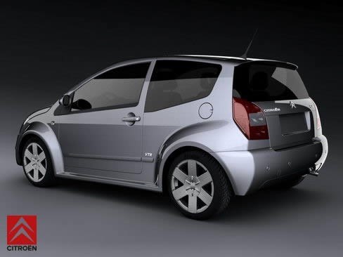 3d model citroen c2