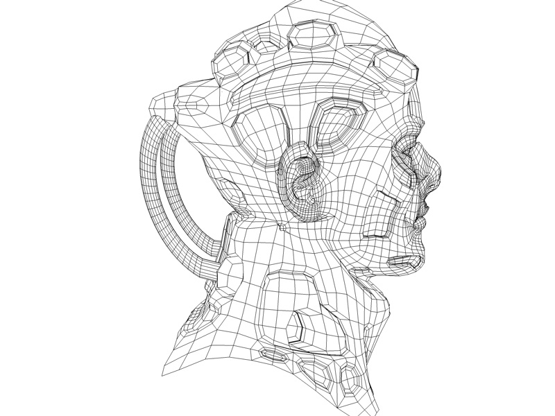head human mutant 3d model