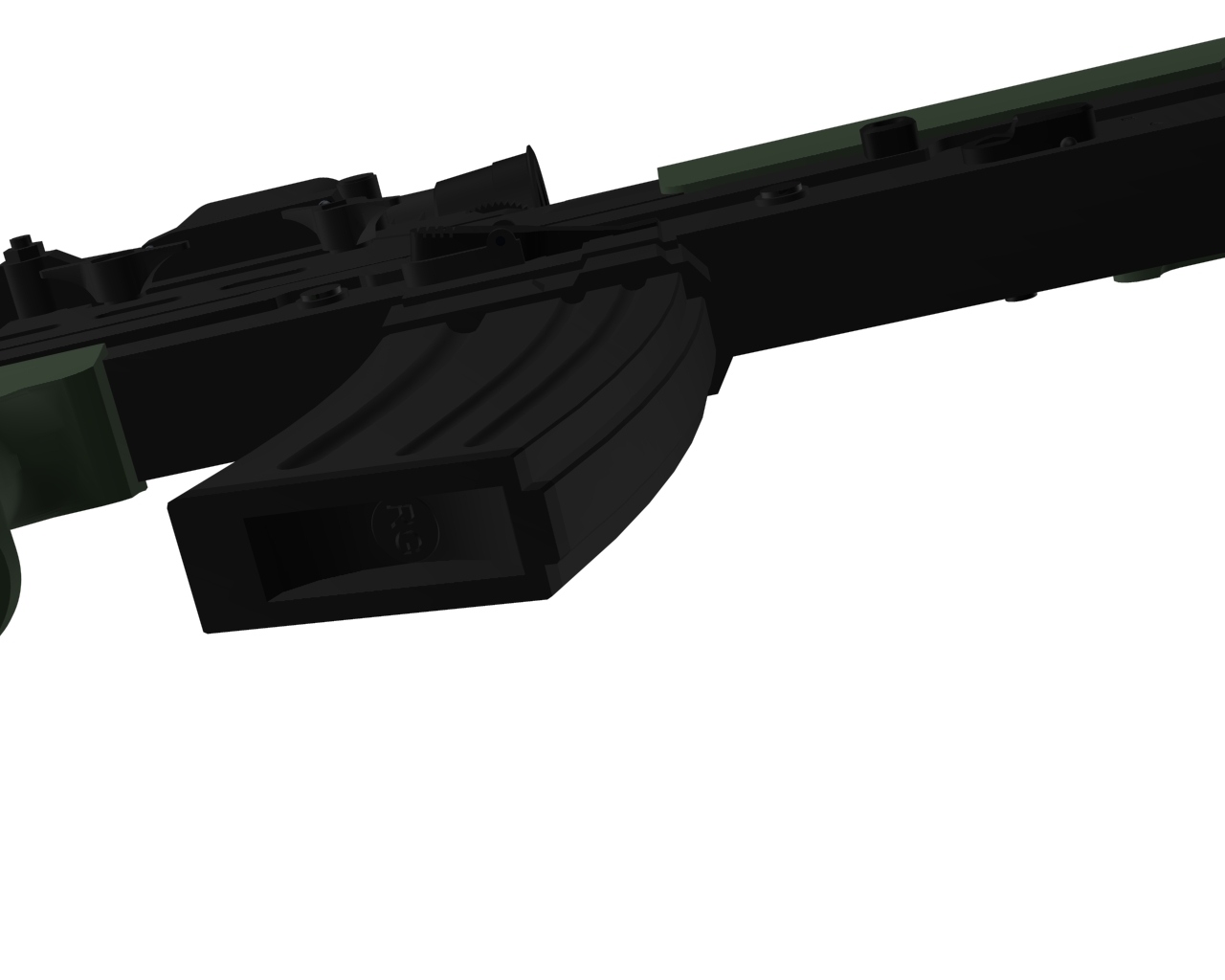 british army l85-a2 rifle weapons 3d model