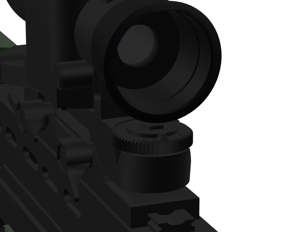 british army l85-a2 rifle weapons 3d model