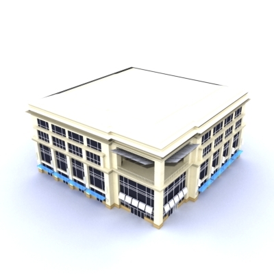 3d model large department store