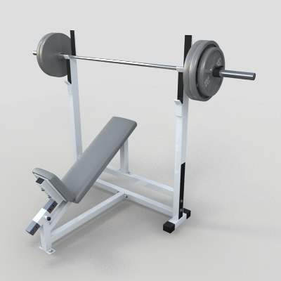 gym equipment machine weight 3d model