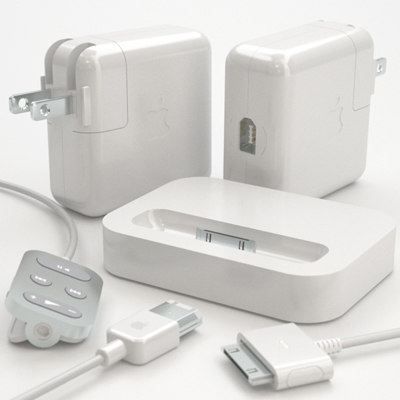 set apple ipod accessories 3d model